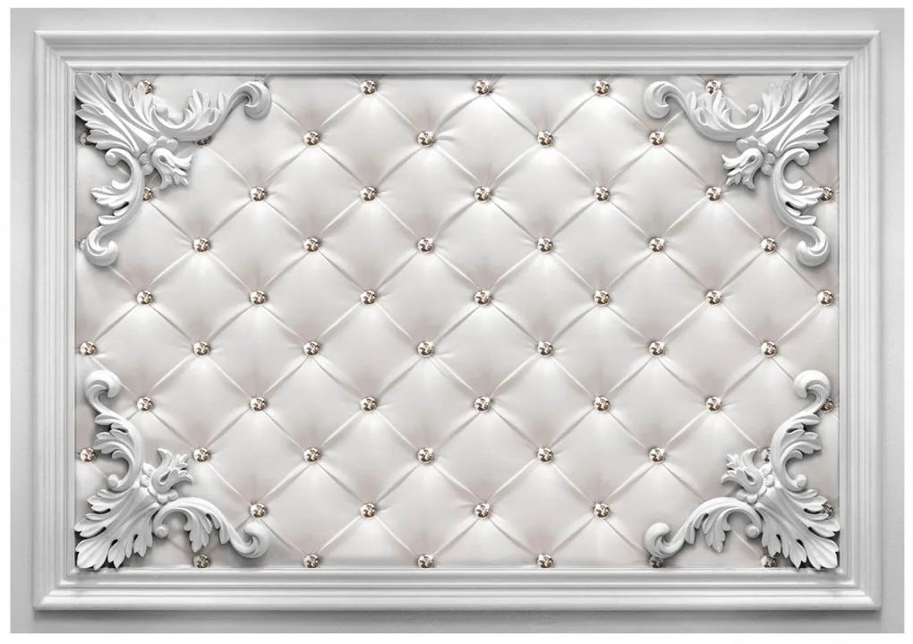 Murando DeLuxe Tapeta Bílá kůže Velikost (šířka x výška): 350x256 cm