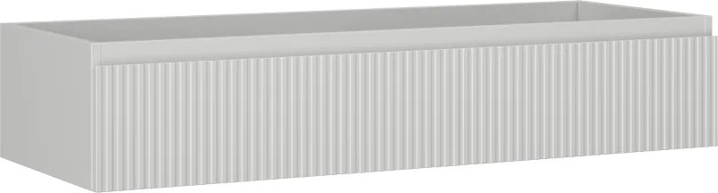 Mexen Rivel, koupelnová skříňka 120 cm, 1 zásuvka, drážkovaná, šedá matná, 91A20-12023-1-BF62