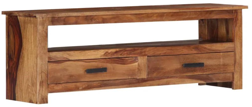vidaXL TV stolek 118 x 30 x 40 cm masivní sheeshamové dřevo