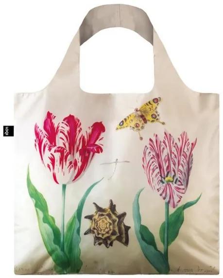 Skládací nákupní taška LOQI JACOB MARREL Two Tulips