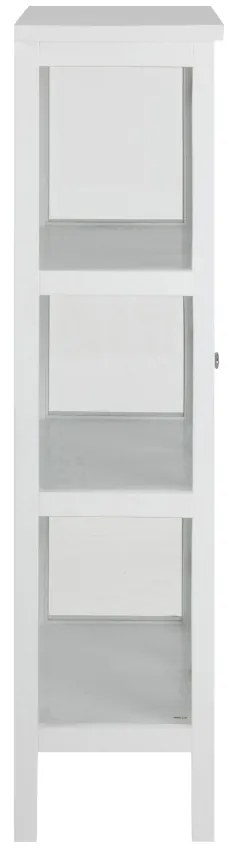 SCANDI Vitrína Marion 136,5 cm, bílá