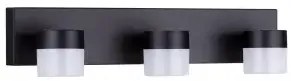 LED černé nástěnné svítidlo Teko 17W