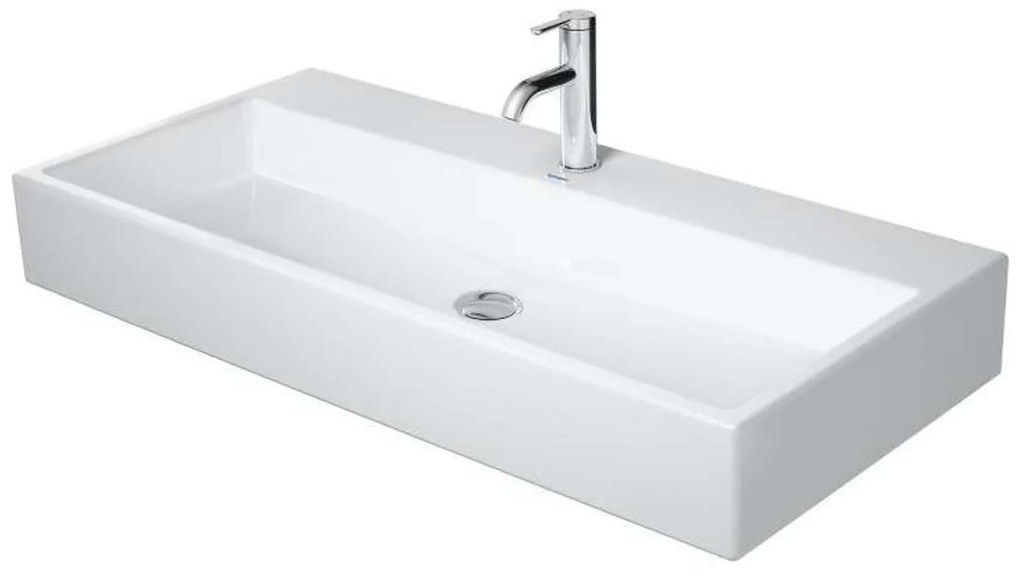 Duravit Vero Air - Umyvadlo 100x47 cm, bez přepadu, otvor pro baterii, WonderGliss, bílá 23501000411