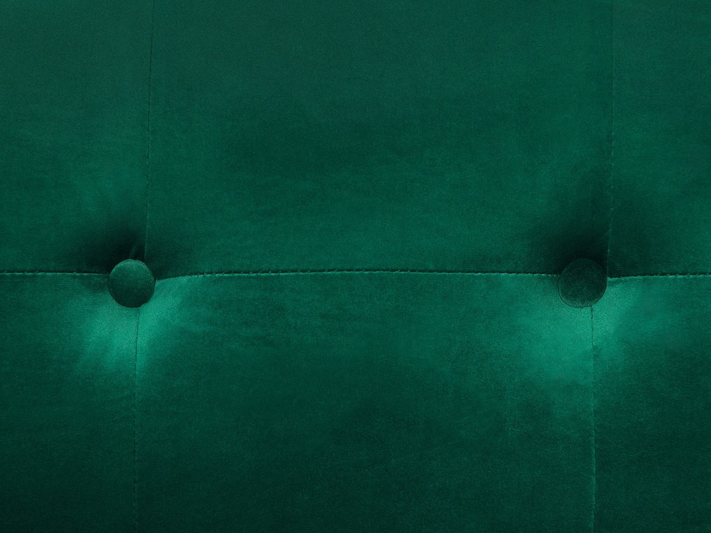 Trojmístná pohovka, smaragdová sametová AVALDSENES Beliani