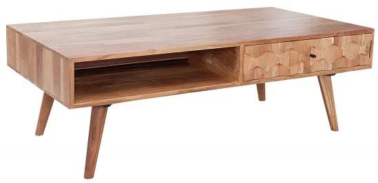 Přírodní dřevěný konferenční stolek Mystic Living