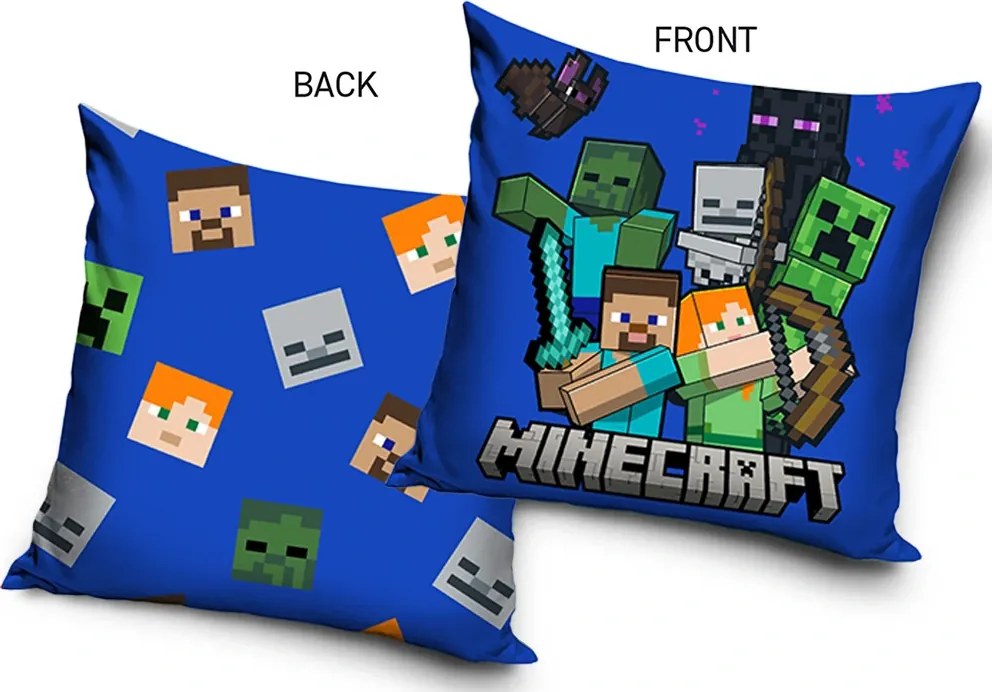 Dětský polštářek Minecraft Bitva Mobů