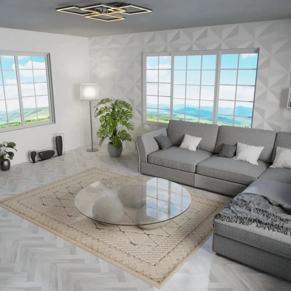 JUTEX Kusový koberec SULLY 32009 120 hnědý BARVA: Hnědá, ROZMĚR: 200x300 cm