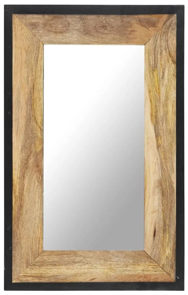 Zrcadlo 80 x 50 cm masivní mangovníkové dřevo 321630