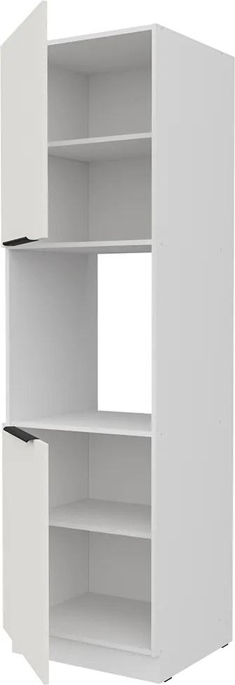 ARIA wh | vysoká skříňka 60 DP-210 2F na vestavnou troubu | 60 cm | ANTI FINGERPRINT povrch | bílá