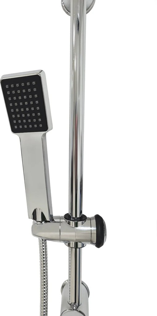 Relax Slim Chrom Sprchový set s baterií - hranatý