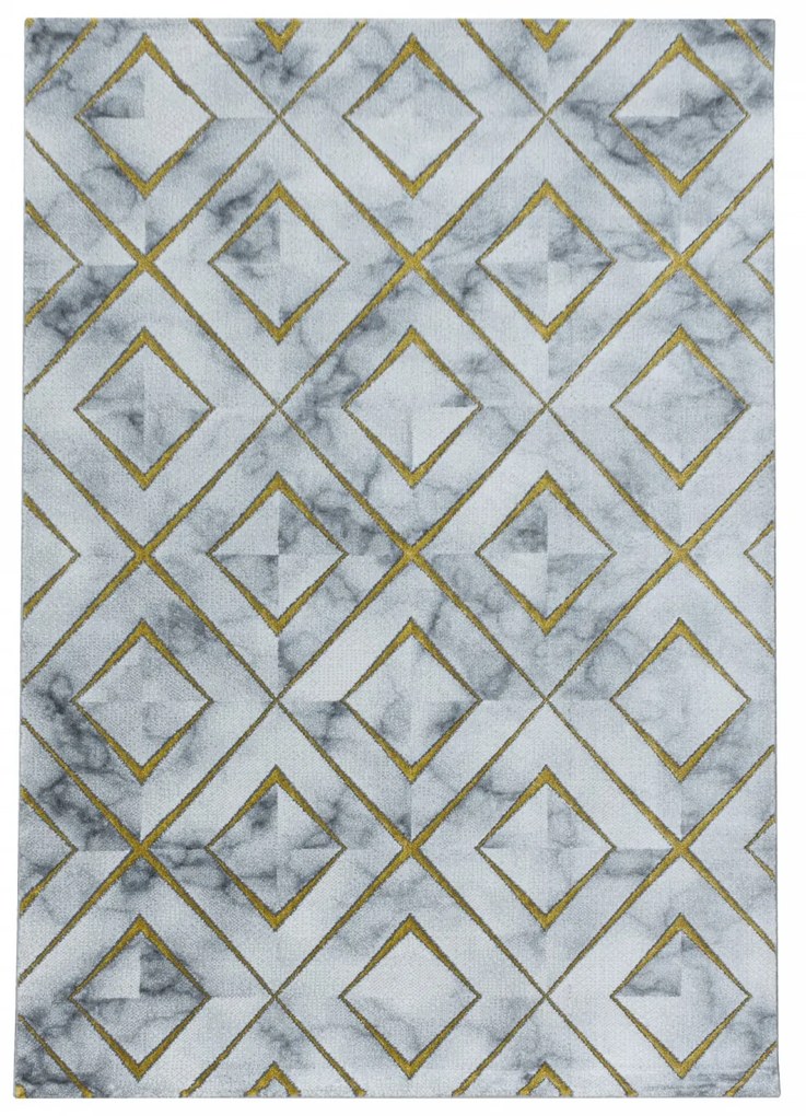 Ayyildiz, Kusový koberec Naxos 3811 gold, 140x200, šedá, kancelář