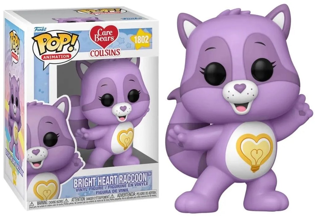 Funko pop! care bears cousins bright heart raccoon 1802