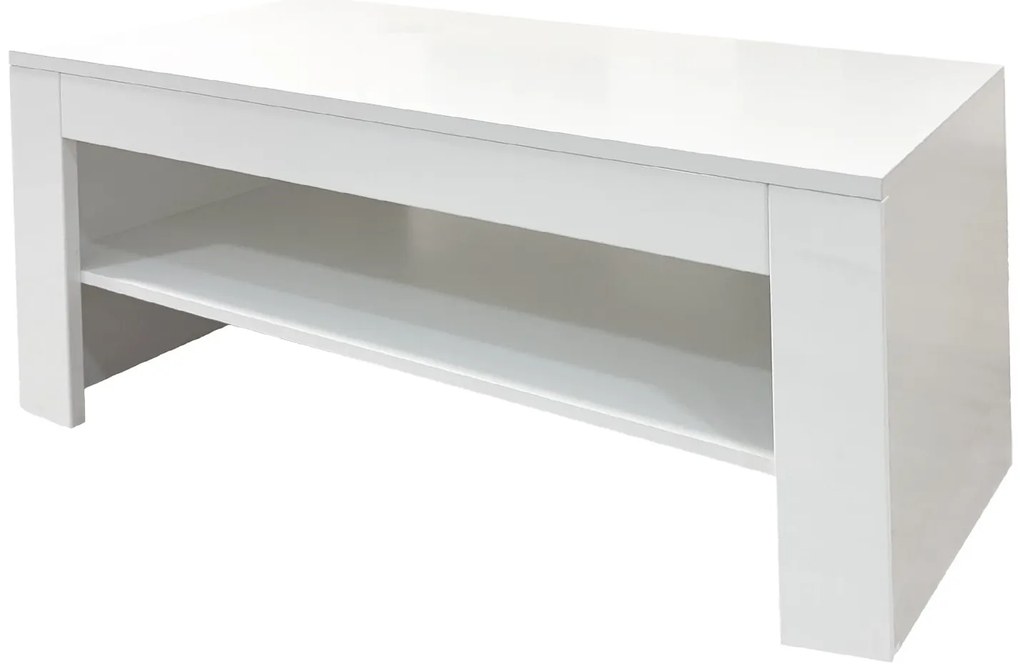 Konferenční stolek Selene 41 90 cm bílý lesk/mat