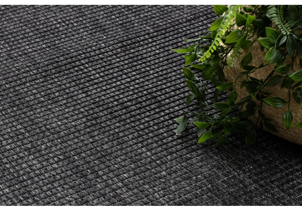 Kusový koberec Duhra černý 60x250cm
