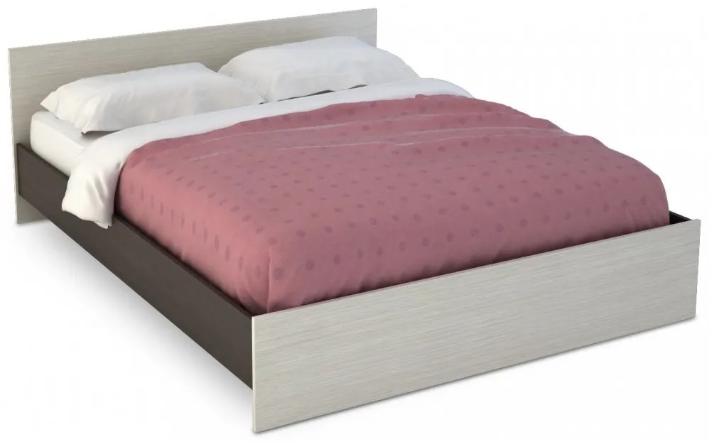 Casarredo Manželská postel 160x200 cm v kombinaci dub belfort a wenge KN700 KP-558