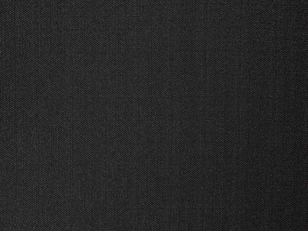 Čalouněná černá postel 140x200 cm COLMAR Beliani