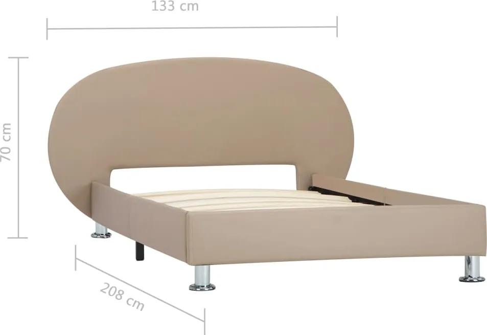 vidaXL Rám postele umělá kůže 100 x 200 cm [285415] Barva: cappuccino