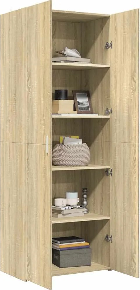 Skříň highboard dub sonoma 70 x 42,5 x 185 cm kompozitní dřevo 3281422