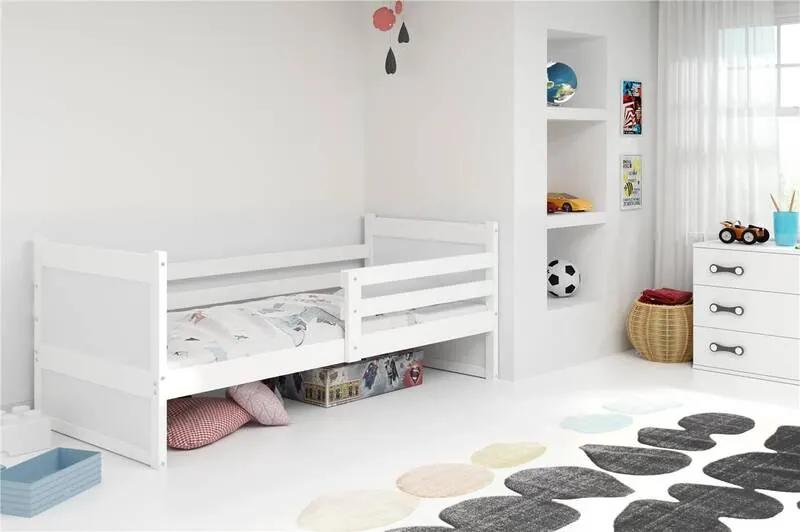 BMS Group Dětská postel Rico 1 bez šuplíku 190x80 bílá/růžová