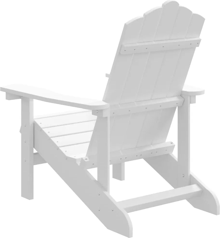 Zahradní křeslo Adirondack HDPE bílé 318637