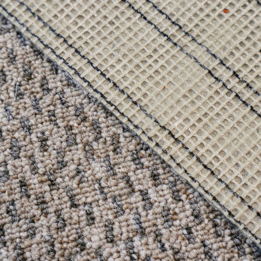 Timzo, Metrážový koberec Rubin 2113 l. beige, na míru, šíře 4m, béžová, ab (mřížka), chodba / předsíň
