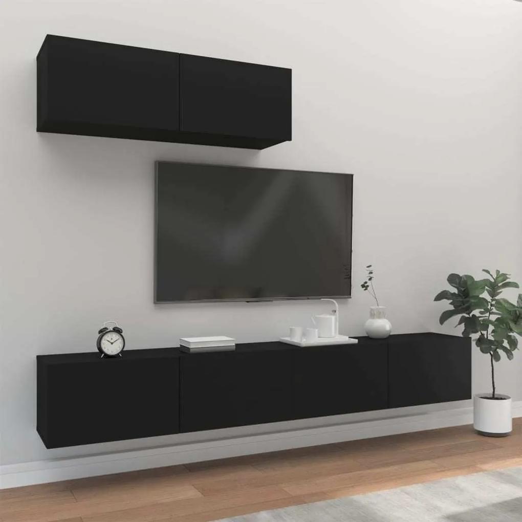 vidaXL 3dílný set TV skříněk kompozitní dřevo [3114478] Barva: šedá sonoma