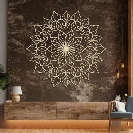 Dřevěná mandala dekorace na zeď I Unikátní design I SENTOP PR0247