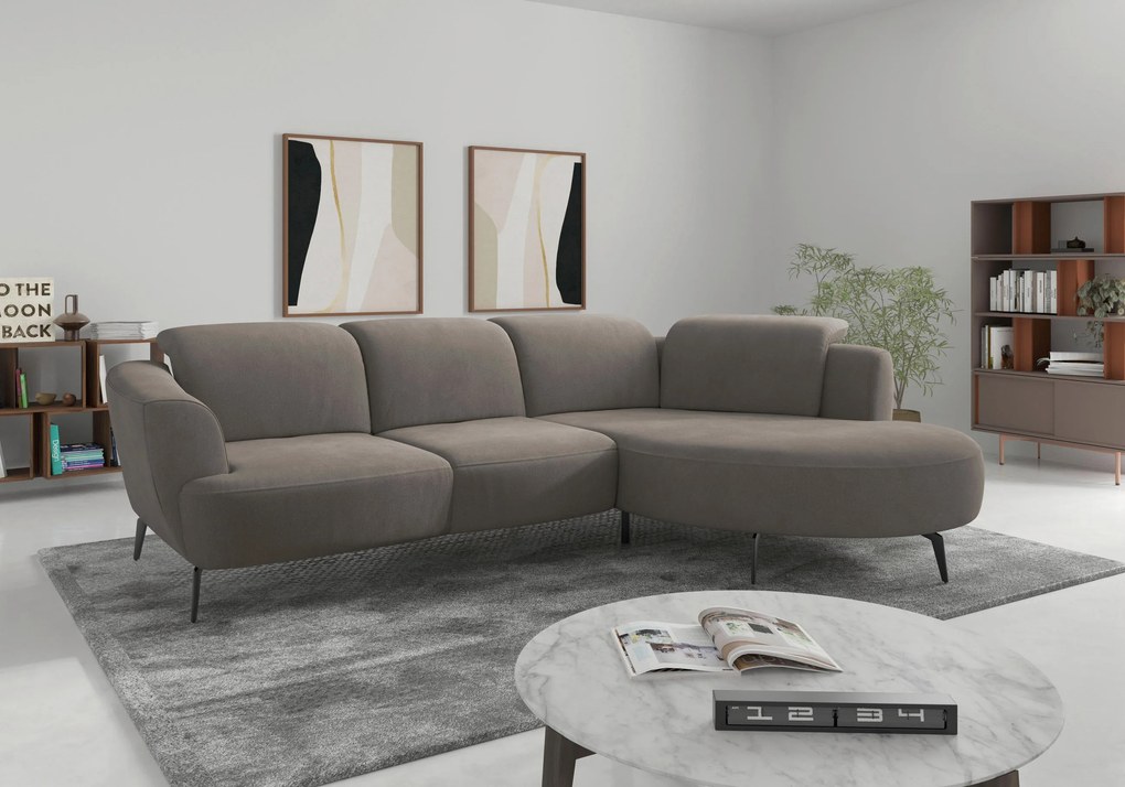 XXXLutz ROHOVÁ SEDAČKA, textil, jílová barva Sit & More - Sedací soupravy - 000144018514