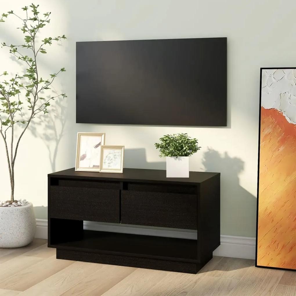 vidaXL TV skříňka 74 x 34 x 40 cm masivní borové dřevo [813843] Barva: Přírodní