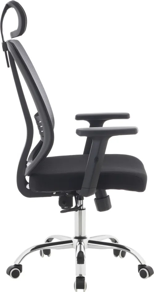 Ergonomická kancelářská židle APEX - černá síťovina / nosnost 150 kg