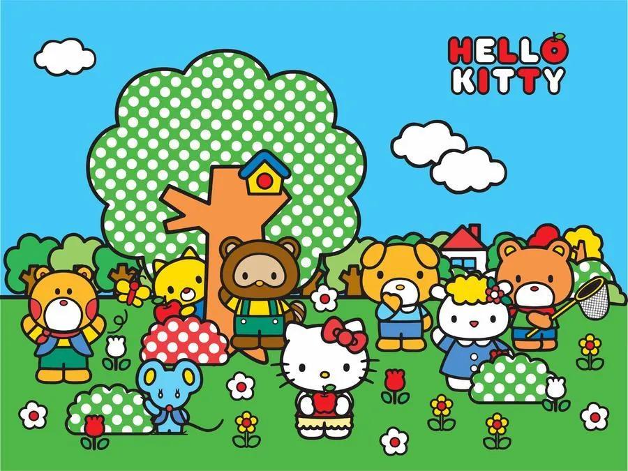 AG Design Hello Kitty II - vliesová fototapeta