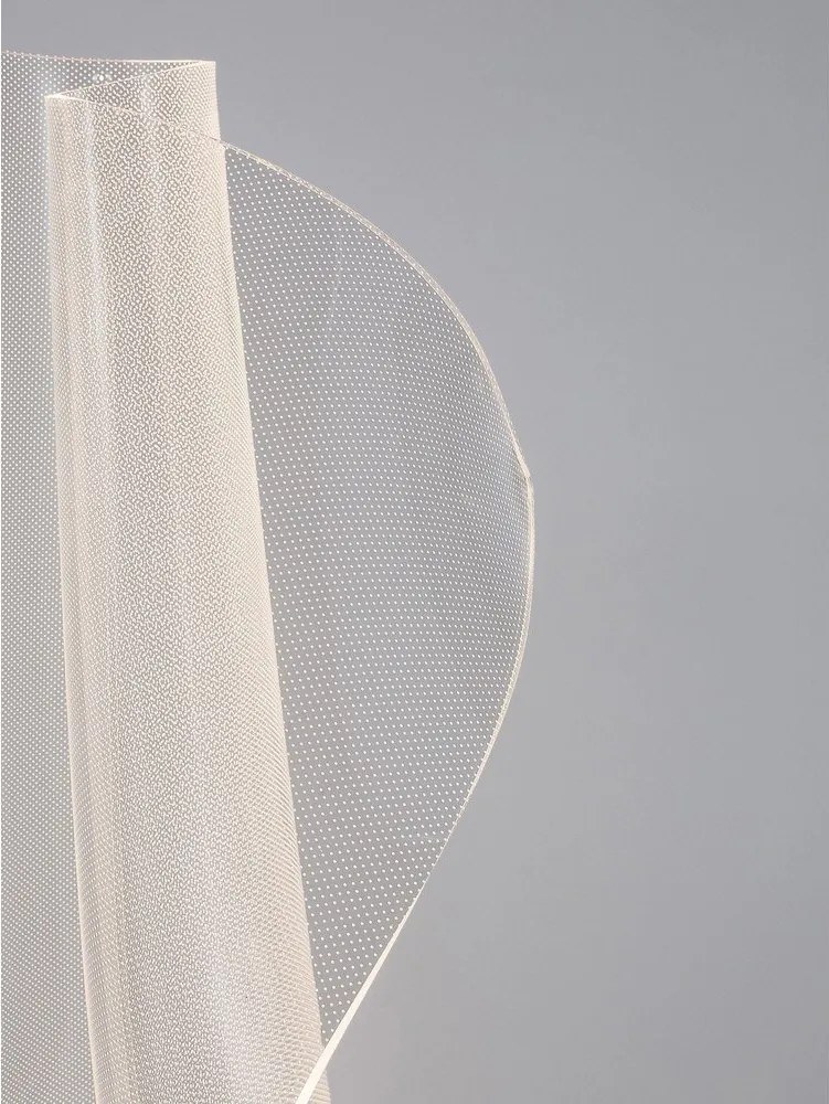 Hliníková LED stojací lampa ve zlaté barvě se stínidlem z akrylového skla (výška 105 cm) Siderno – Nova Luce