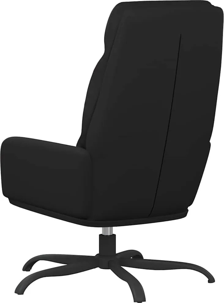 Relaxační křeslo černé umělá kůže 341141