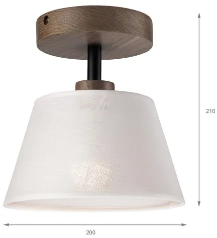 Brilagi - LED  Přisazený lustr ANTHONY 1xE14/60W/230V dub ořech/bílá