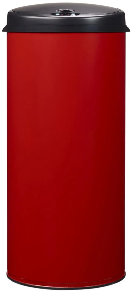 Rossignol SAS Bezdotykový odpadkový koš Rossignol Sensitive Basic 93625, 45 L, červený, RAL 3002