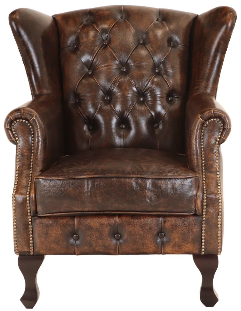 furniture-nabytek.cz - Křeslo Aberdeen z  hovězí kůže