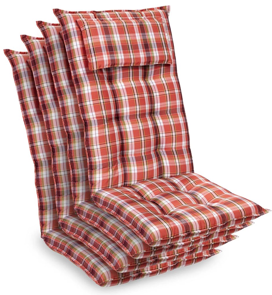 Sylt, čalouněná podložka, podložka na židli, podložka na výše polohovací křeslo, polštář, polyester, 50 × 120 × 9 cm, 4 x čalounění