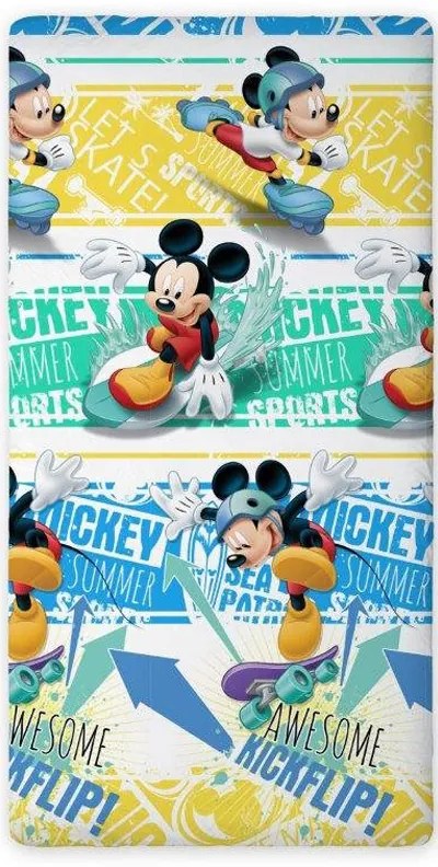 Dětské prostěradlo (plachta) MICKEY MOUSE 01 160x200 cm