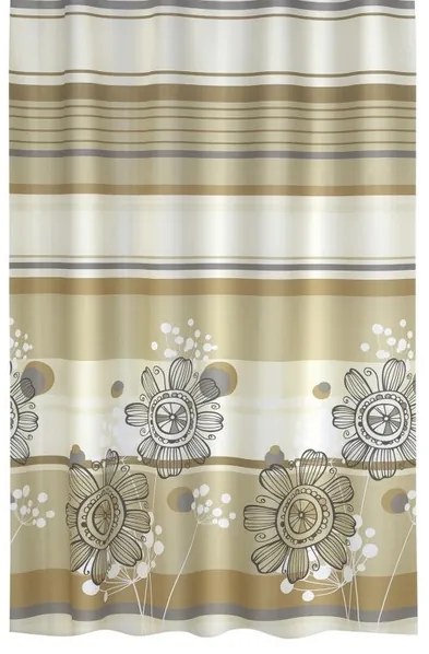 Bellatex Koupelnové závěsy 180x200 cm Květ béžová