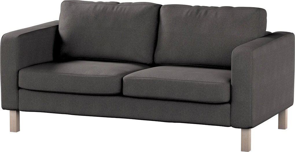 Potah na pohovku IKEA Karlstad 2-místná, nerozkládací, krátký barva šedá látka pletený vzor