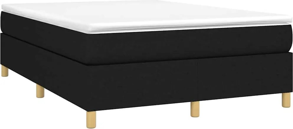 Rám postele s boxspringem černý 140 x 190 cm textil 3120955