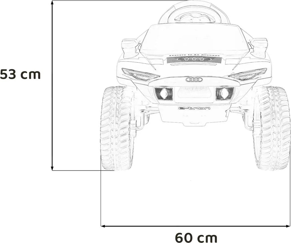 Ramiz Vozidlo Audi RSQ E-TRON šedé