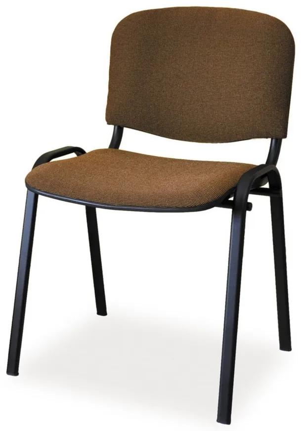 Čalouněná židle ISO černá/hnědá
