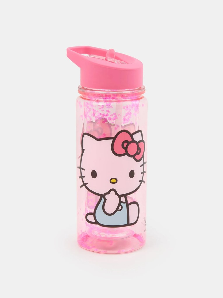 Sinsay - Láhev na pití s držadlem a brčkem Hello Kitty - vícebarevná