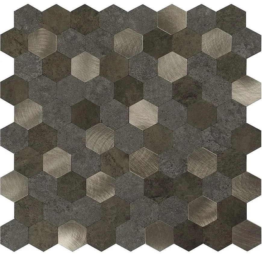 Samolepicí dekorativní panel Mood Gold Hexagon