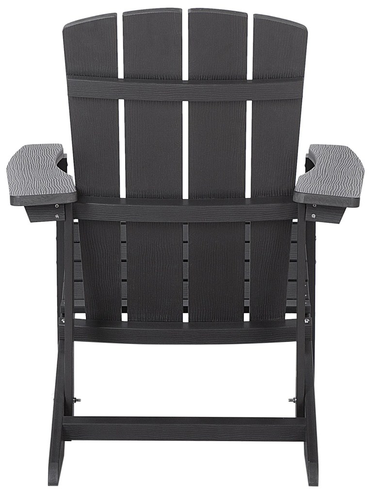 Zahradní židle v tmavě šedé barvě ADIRONDACK Beliani