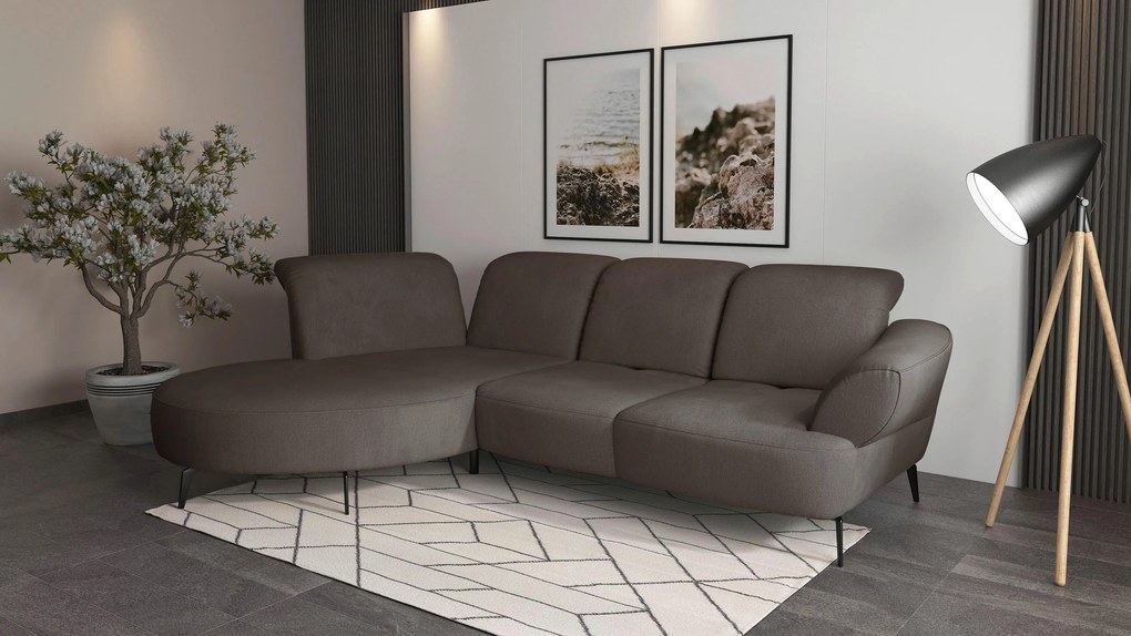 XXXLutz ROHOVÁ SEDAČKA, textil, jílová barva Sit & More - Sedací soupravy - 000144013244