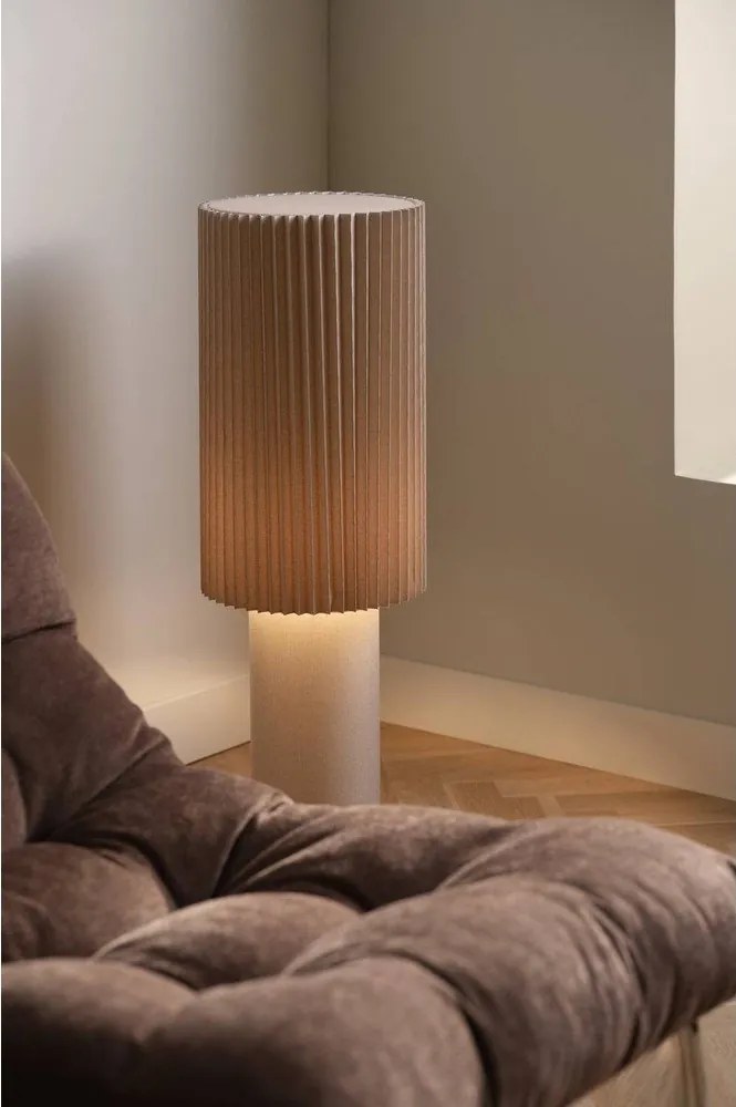 Béžová látková stojací lampa (výška 80 cm) Harriet – Jotex