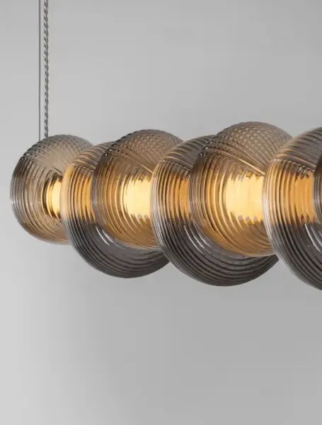 Designový lustr Leda 2 Šedá