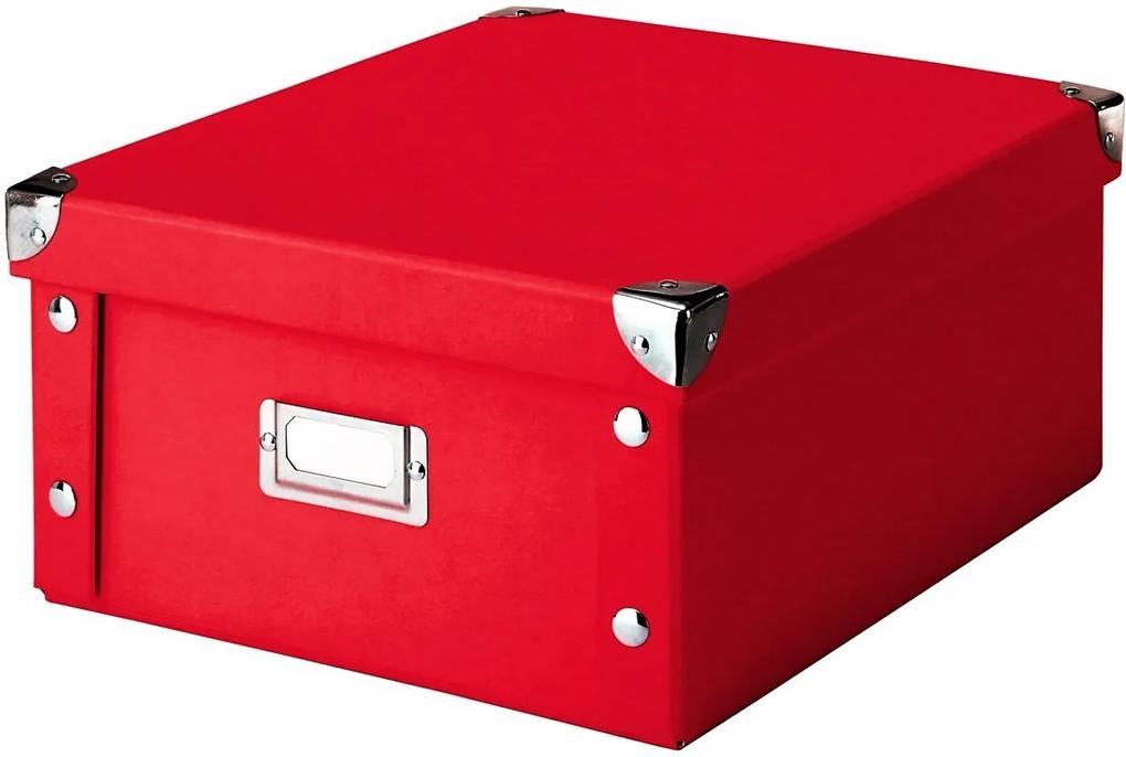 Box pro skladování, 31x26x14 cm, barva červená , ZELLER
